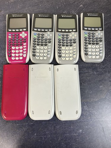 LOT OF 4 - Texas Instruments TI-84 Plus C Silver Edition Graphing ...