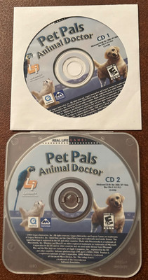 Pet Pals Animal Doctor, PC CD-ROM, 2006, Legacy Interactive, 2 Discs VG ...