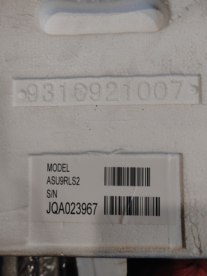 Fujitsu ASU9RLS2 - 9,000 BTU Hi-Wall Mounted Designer Series Fan Coil ...