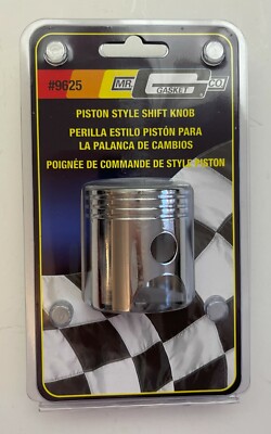 CHROME PISTON STYLE SHIFT KNOB - UNIVERSAL, FITS 5/16" THRU 1/2"-20 DIA ...
