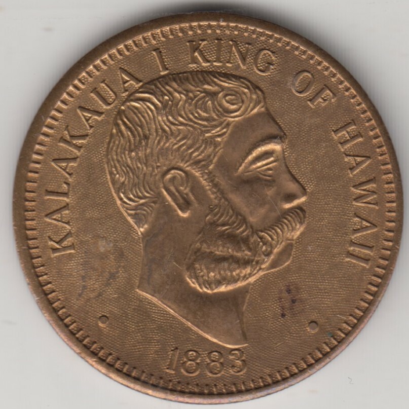 Coin medal 1980 Hawaii King Kalakauai 1883 Akahi Dala, popular | eBay