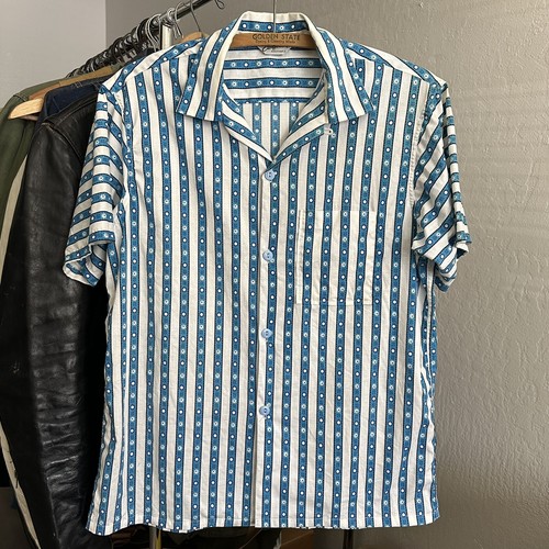 Vintage 50s 60s Made In California Loop Wheel Collar Shirt Size M | eBay