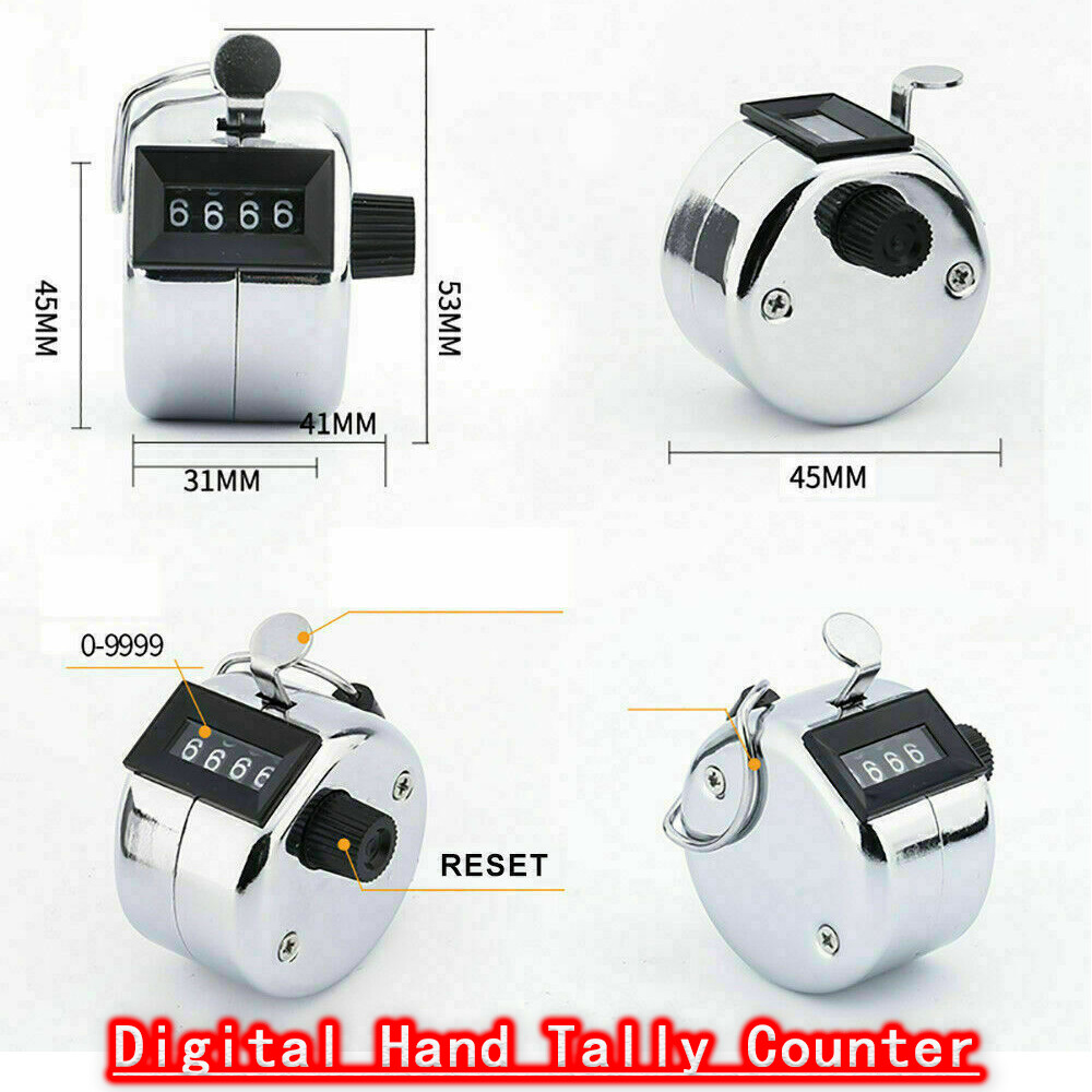 Digital Hand Tally Counter Sports Tools Digit Manual Clicker Manual New ...