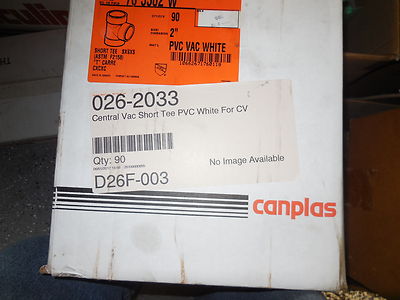 BOX OF 90 2 INCH SHORT TEES ASTM F2158 FOR CENTRAL VACUUM CLEANERS | eBay