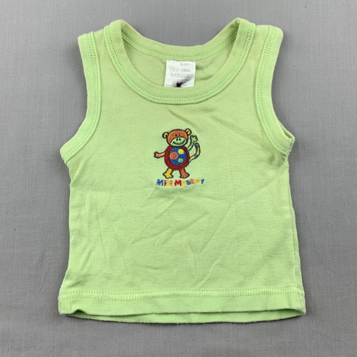 Girls,Boys size 0000, Target, green cotton singlet top, monkey, GUC ...