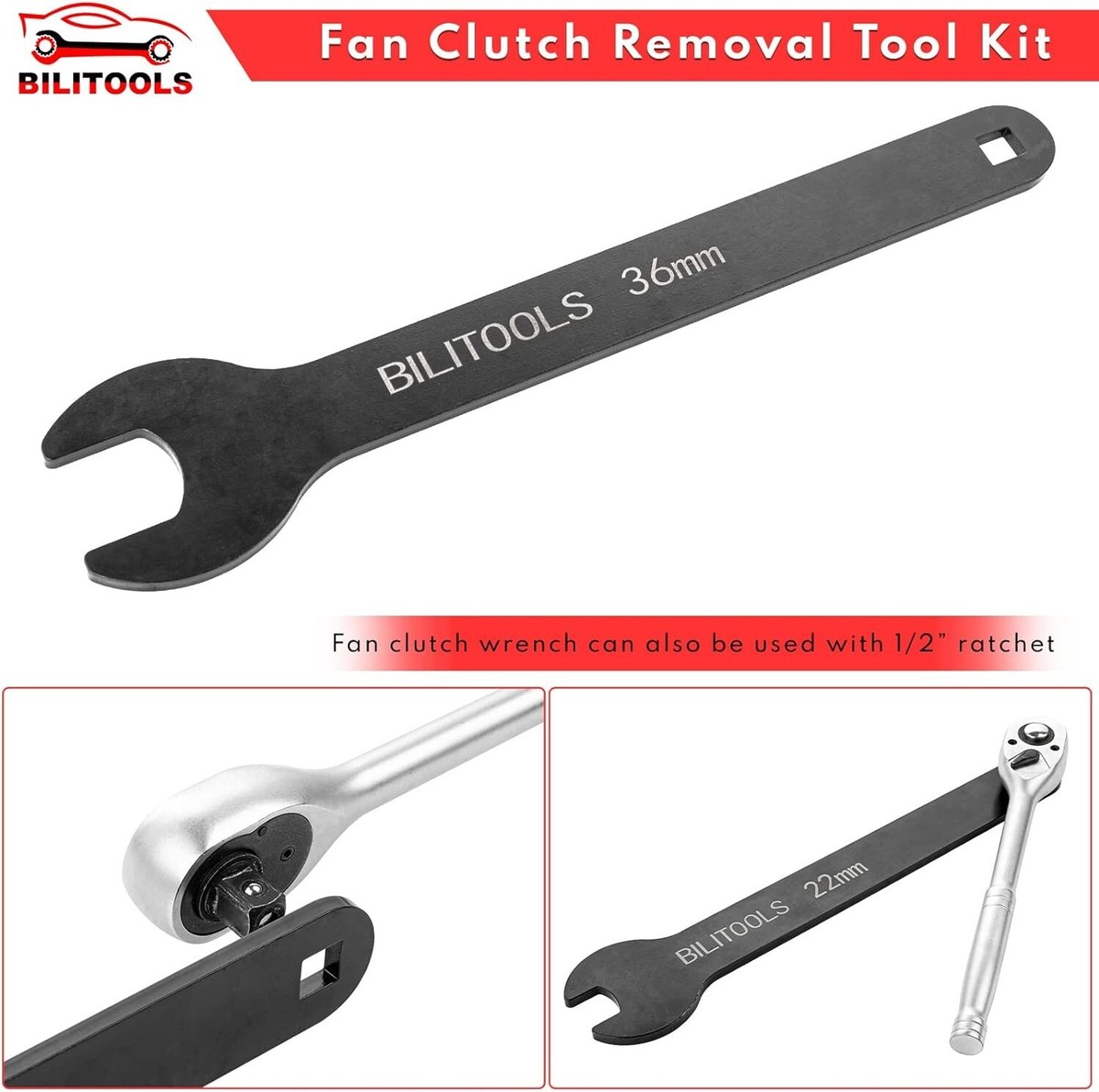 Fan Clutch Wrench Set Orion Motor Tech 15pc , Heavy-Duty Fan Fan Clutch ...