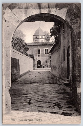 Vintage Postcard Pisa Italy Casa ove Nacque Galileo | eBay