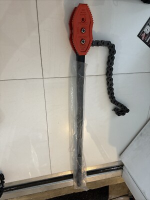 RIDGID 3231 DOUBLE-END REVERSIBLE CHAIN TONGS 3/4"-4" PIPE CAPACITY NEW ...