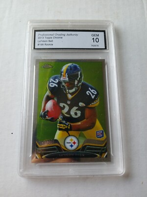 Le’Veon Bell 2013 Topps Chrome ROOKIE #198 RC PGA 10 Steelers | eBay