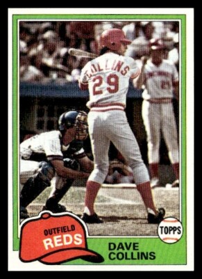 1981 Topps #175 Dave Collins Cincinnati Reds Baseball card | eBay