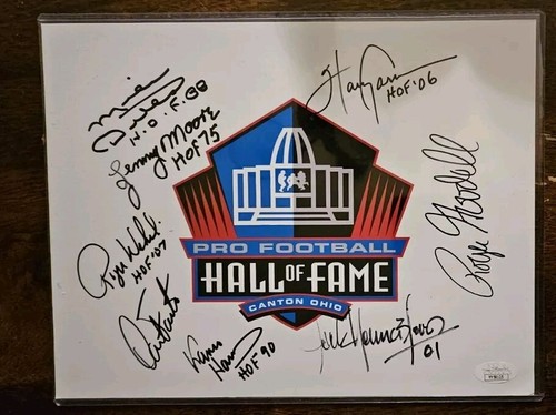 FRANCO HARRIS, MIKE DITKA, ROGER GOODELL MOORE CARSON & MORE SIGNED 8 ...