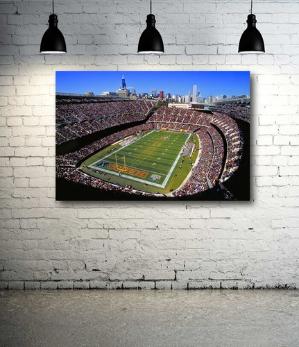 Chicago Bears Soldier Field Print Canvas or Glossy - Pick Size- Stadium ...