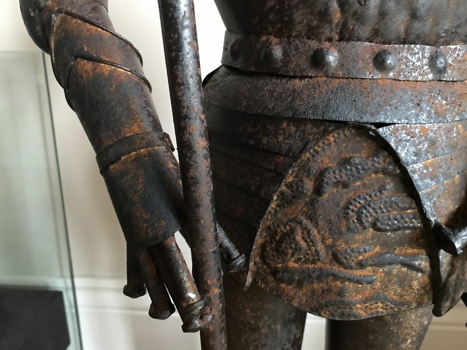 Rusty Knight Suit Armour Metal Ornament Medieval Castle Decor Sculpture ...