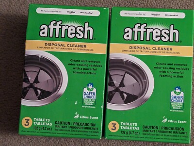 Affresh Garbage Disposal Cleaner, Removes Odor-Causing Residues, 2 ...