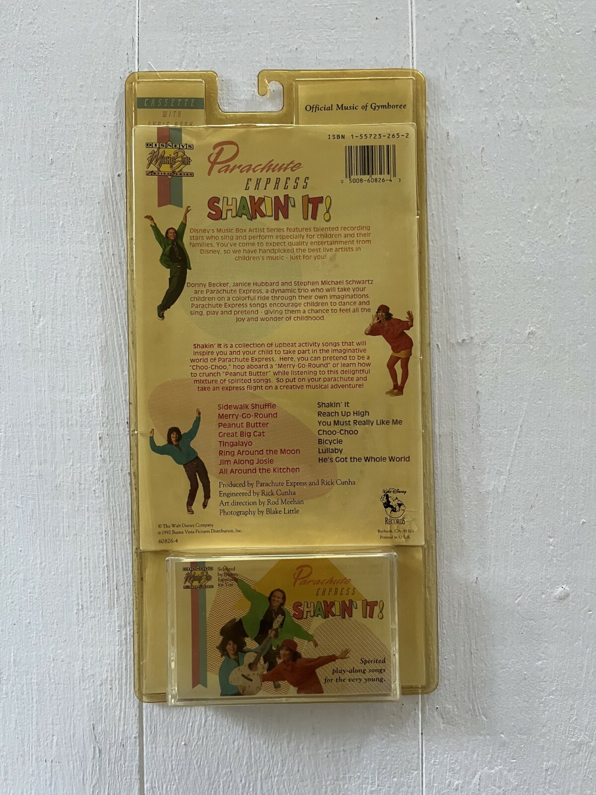 DISNEY Music Box PARACHUTE EXPRESS Cassette SHAKIN' IT! Tape + Lyric ...