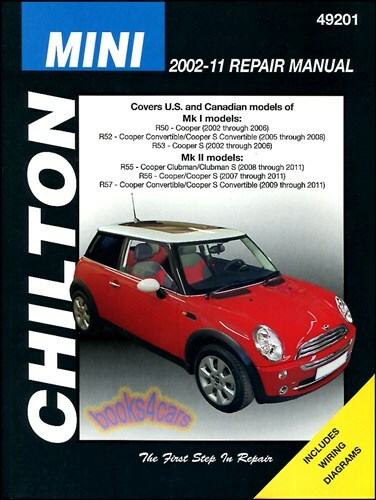 MINI COOPER MANUAL SERVICE REPAIR SHOP S CHILTON BOOK WORKSHOP GUIDE | eBay