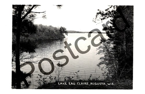 Lake Eau Claire, Augusta WI, RPPC postcard jj012 | eBay
