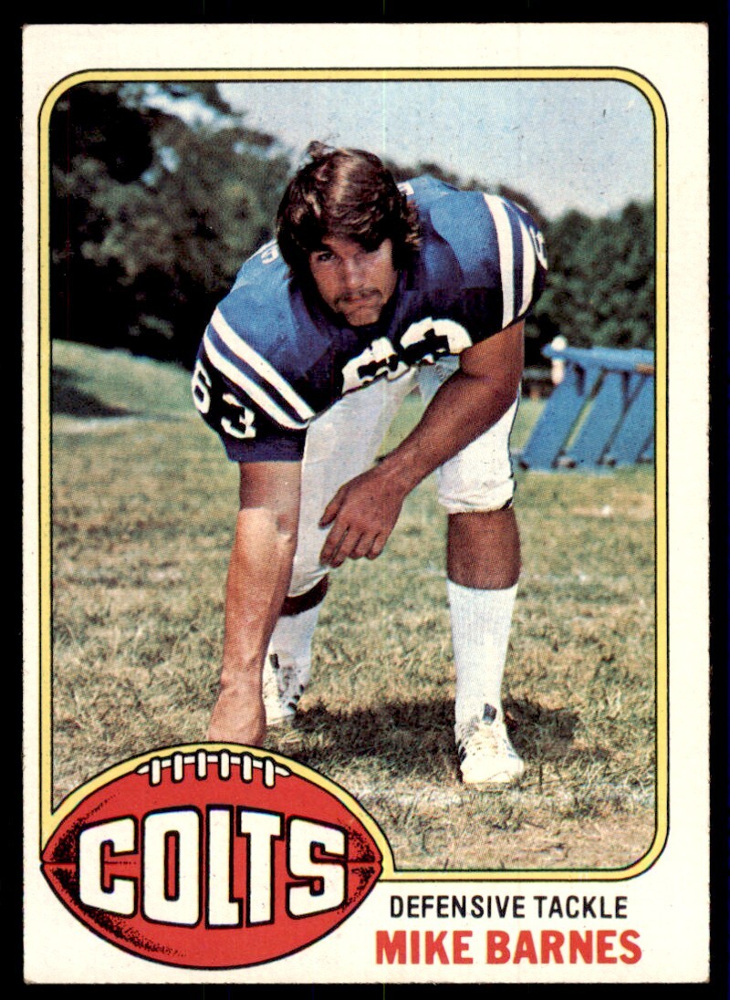 1976 Topps Mike Barnes Football Card Baltimore Colts #53 | eBay