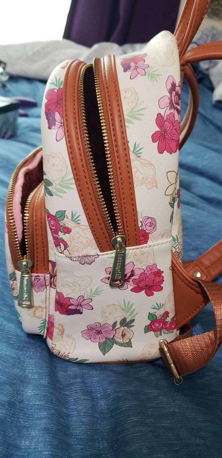 Loungefly Disney Princess Fall Floral Mini Backpack - Gem