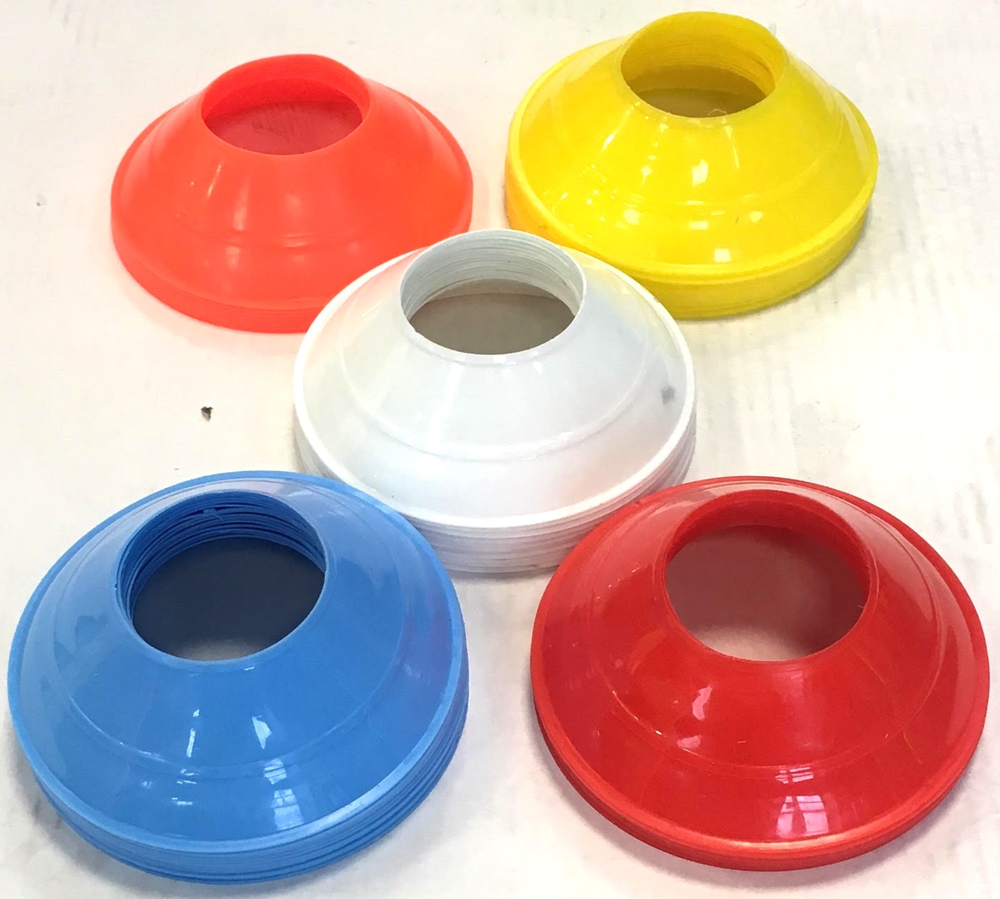 Set of 60 Mini Space Markers Cones Football Netball Rugby Training Aid ...