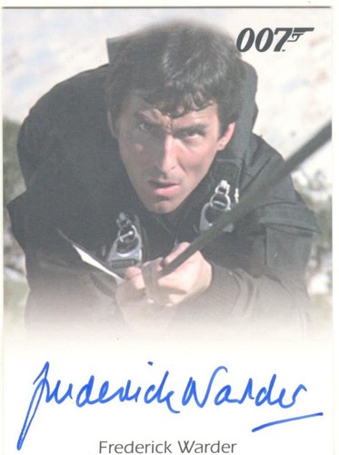 James Bond Heroes & Villains Autograph Card Frederick Warder ...
