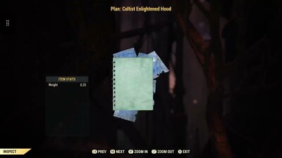 (Xbox) Cultist Enlightened Hood Plan - New Mothman Equinox Plan 2024 | eBay