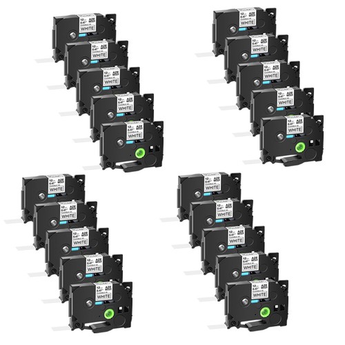 20PK TZeFx231 Tze Fx231 Black on White Flexible Label Tape For Brother ...