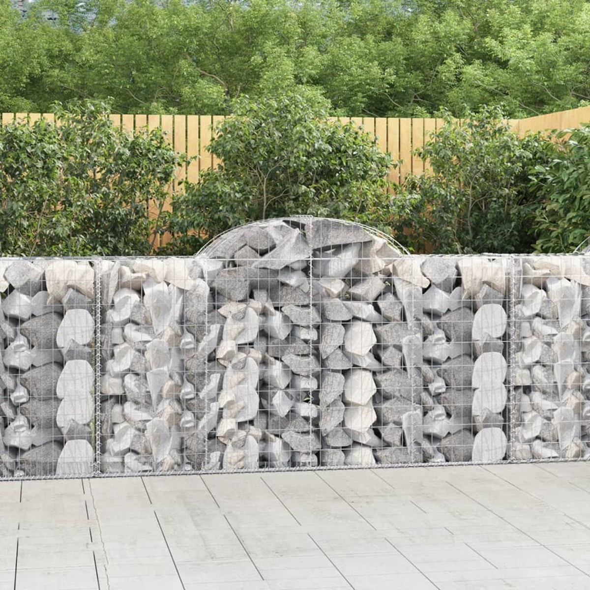 Wire Stone Retaining Wall