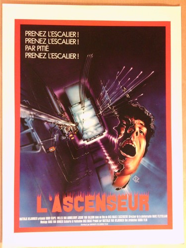 RARE AFFICHETTE SYNOPSIS DU FILM "L'ASCENSEUR" / BON ETAT | eBay