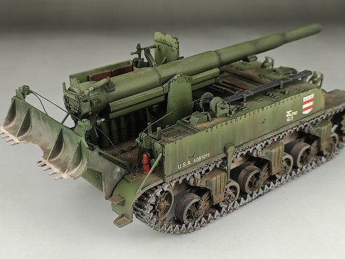 1/35 Built WWII U.S M12 155mm Gun Motor Carriage Howitzer Model | eBay