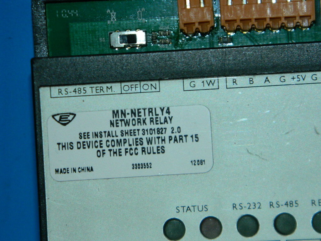 EDWARDS MN-NETRLY4 ETHERNET CONTROLLABLE MULTI I/O MODULE FIRE ALARM | eBay