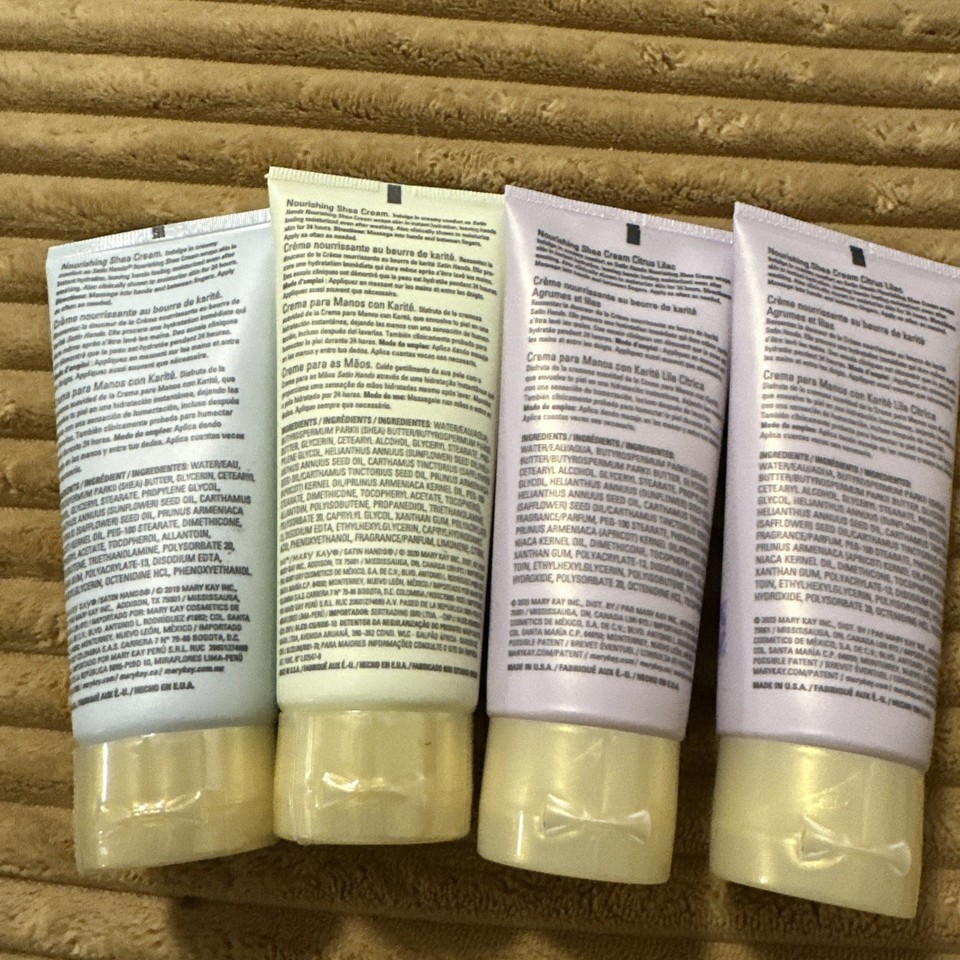 Mary Kay Satin Hands Shea Cream Fragrance Free White Tea Citrus Lilac ...