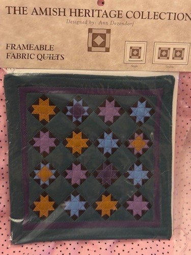 Amish Heritage Collection 1996 Frameable Fabric Quilts Ann Dezendorf ...