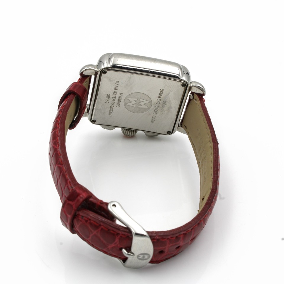 Michele Deco White Dial Chronograph Date Window Womens Quartz Watch # ...