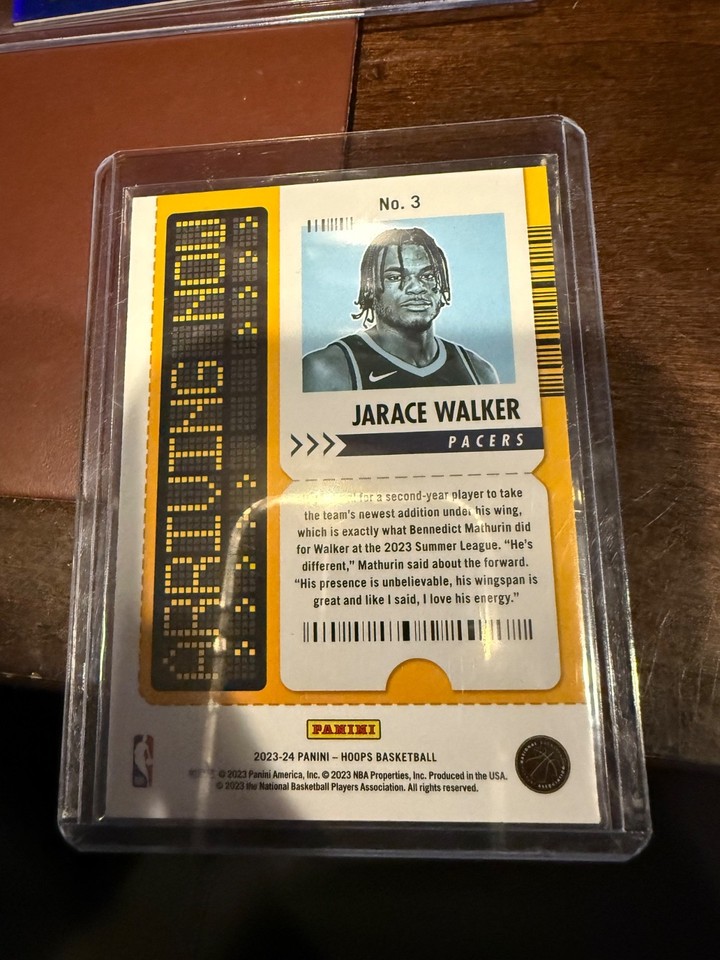 2023-24 Panini NBA Hoops - Arriving Now Jarace Walker #3 Holo Winter ...