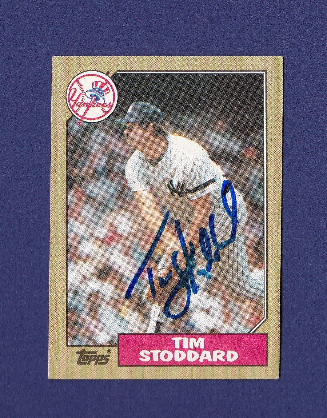 Tim Stoddard signed New York Yankees 1987 Topps baseball card | eBay