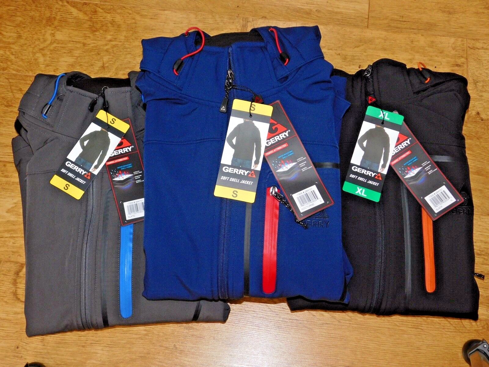 Gerry Men's Performance Hooded Soft Shell Jacket 3 sizes 3 colours BNWT ...