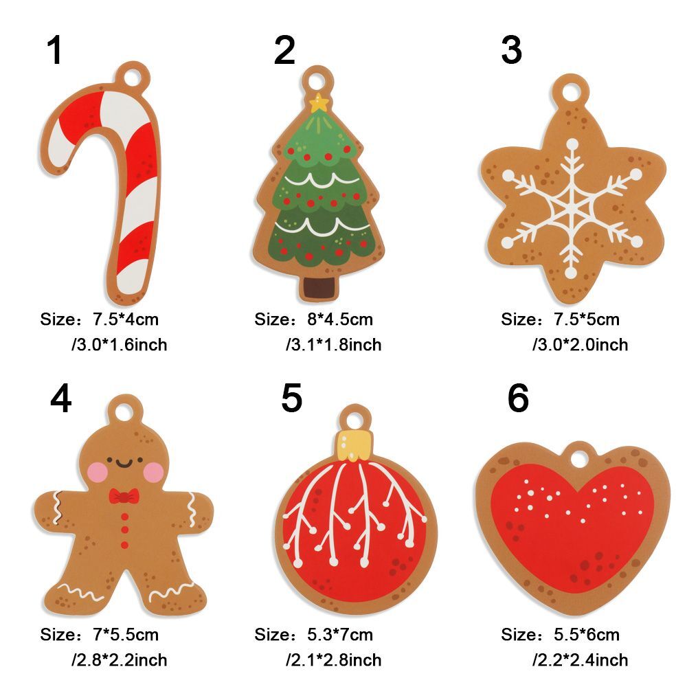 Hanging Gift Wrapping Paper Label Christmas Gift Tags Hang Card ...