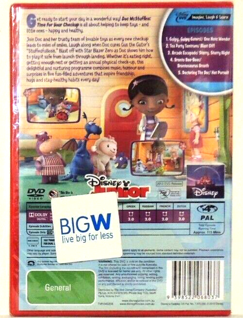 Doc McStuffins - Time For Your Check-Up (DVD, 2013) for sale online | eBay
