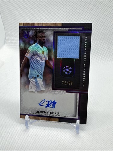 2023-24 Museum Collection Jeremy Doku Auto Autograph Relic Amethyst #72 ...