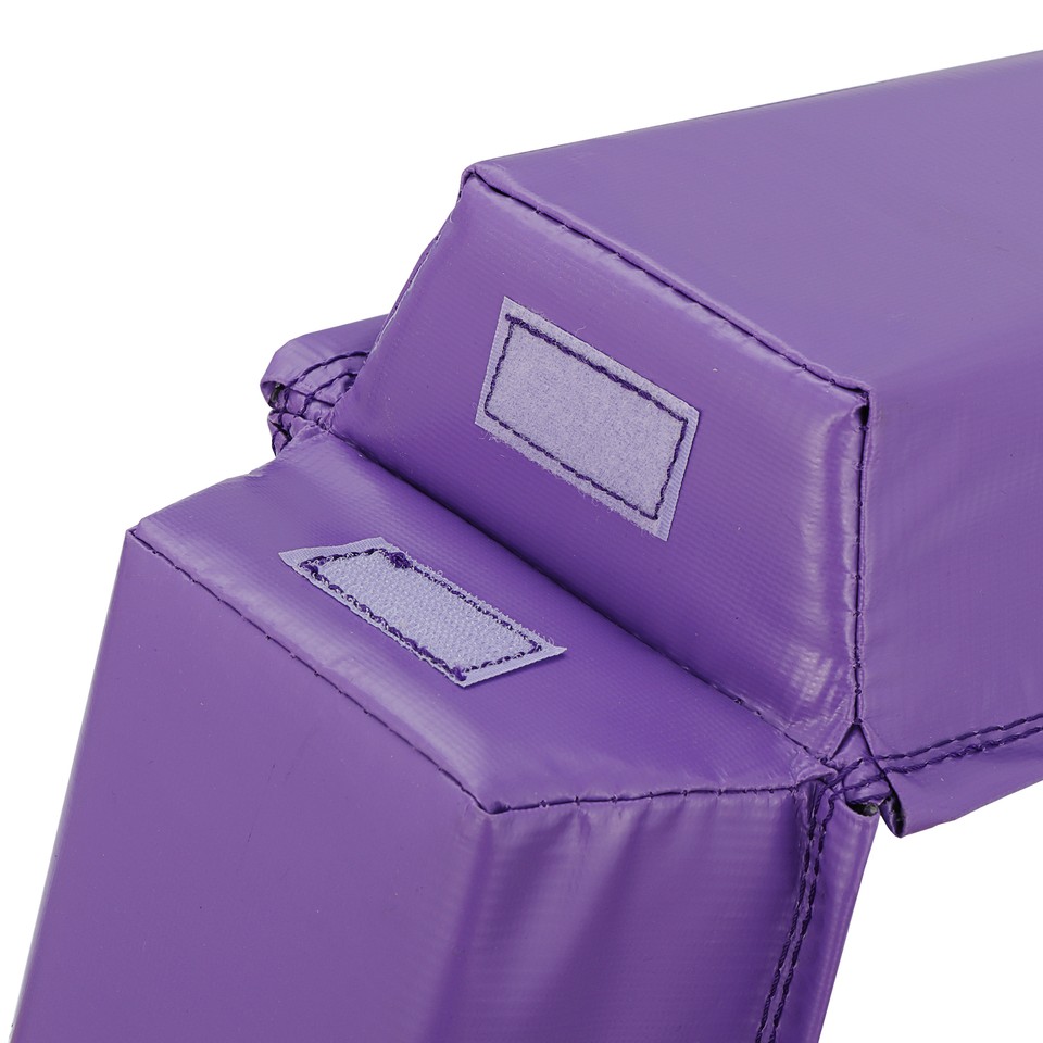 9ft Purple Extra Firm Vinyl Balance Beam Folding Gymnastics Beam ...