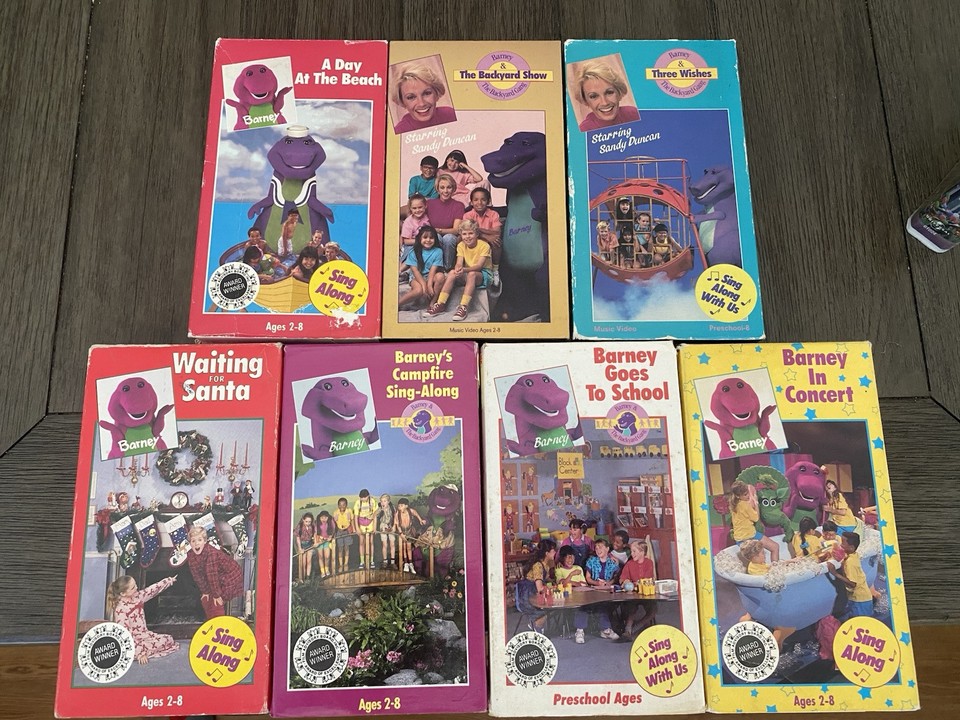 Barney & The Backyard Gang VHS Collection With Rare Covers (Sandy ...