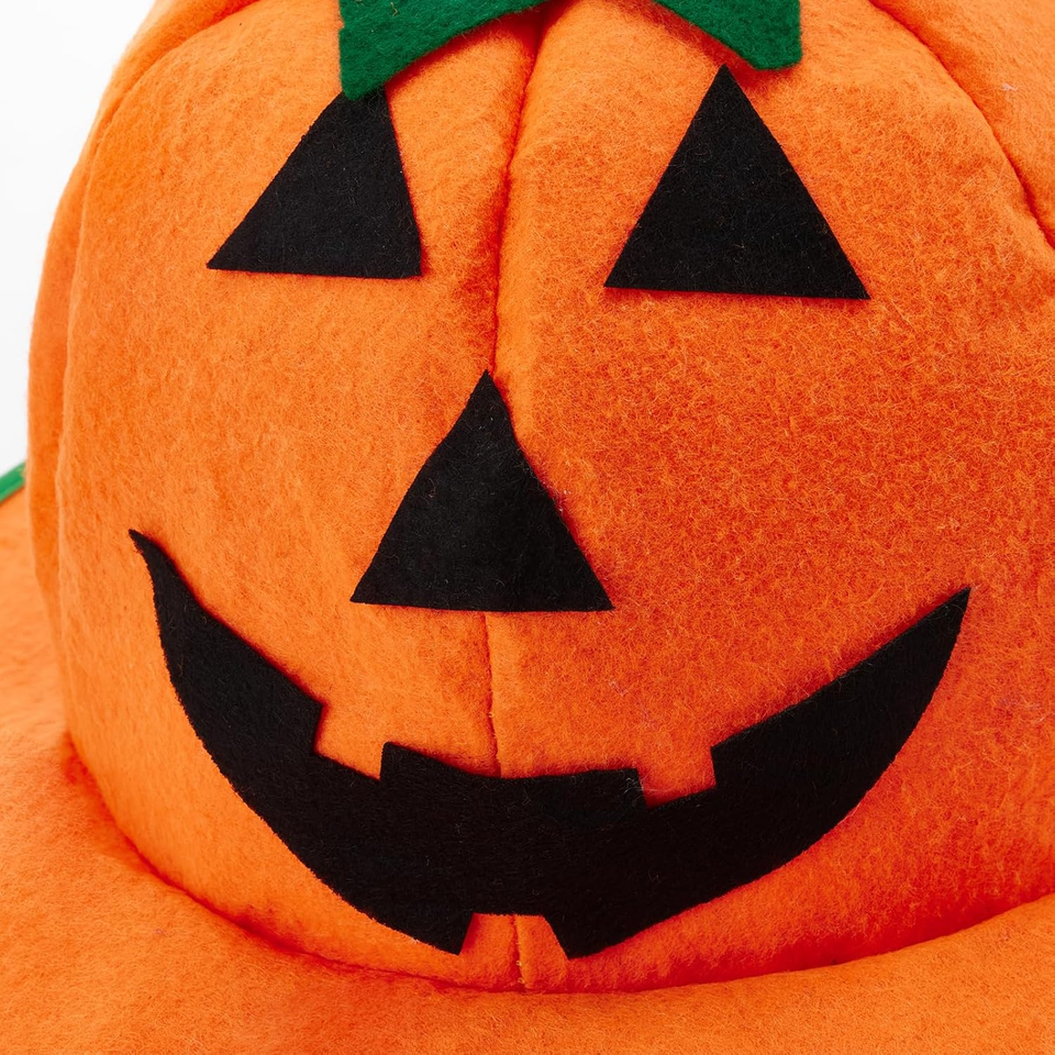 Adults Halloween Pumpkin Hat Jack O Lantern Hat Funny Pumpkin Deco Cap ...