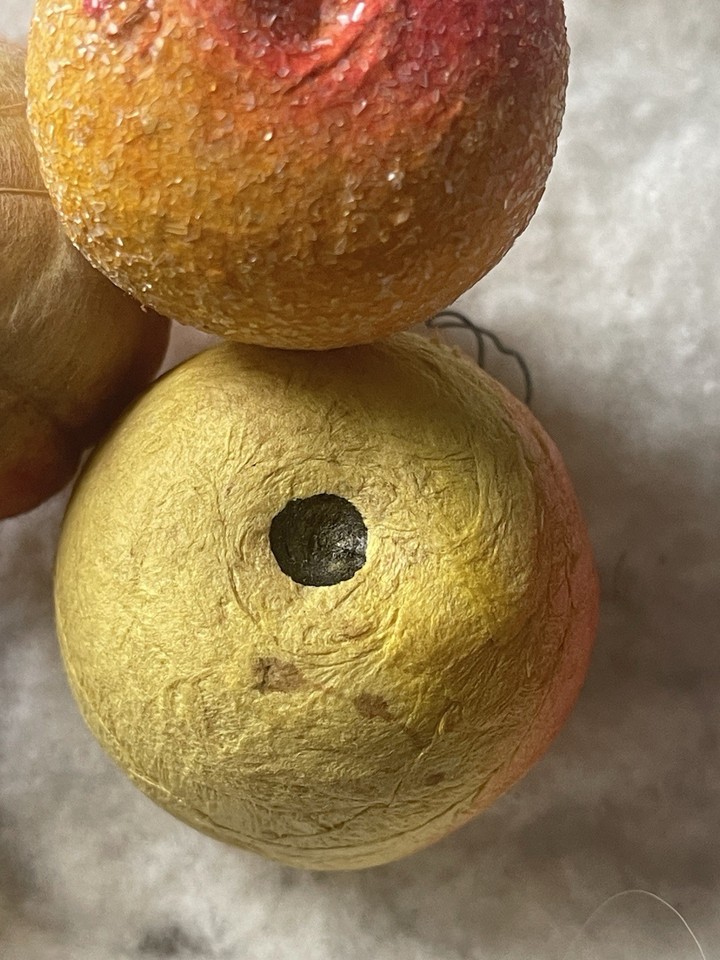Nice Lot Of Antique German Spun Cotton Fruit Primitive | eBay