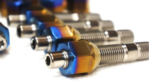 20 pcs set Titanium Wheel Stud Conversion Kit M14x1.25 14x1.5 65mm BMW ...