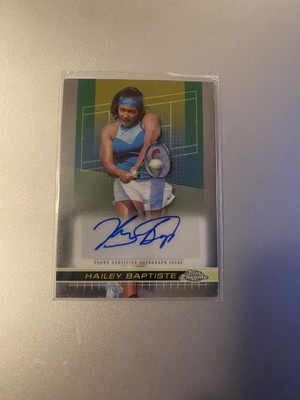 2024 Topps Chrome Tennis Hailey Baptiste Auto signed WTA card ...