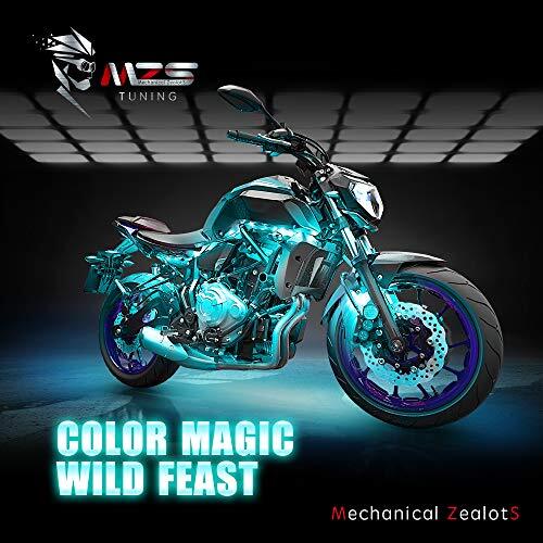 Motorcycle LED Light Kit Multi-Color Neon RGB Strips, Wireless Smart ...