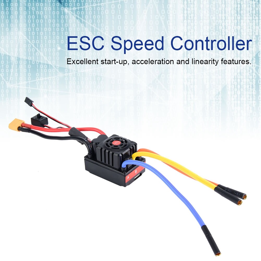 Waterproof Brushless 120A ESC 6S 24V Speed Controller For 1/8 RC Car ...