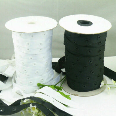 5 Yards Plastic Snap Button Tape Ribbons Fabric Baby Garment Making 8MM ...