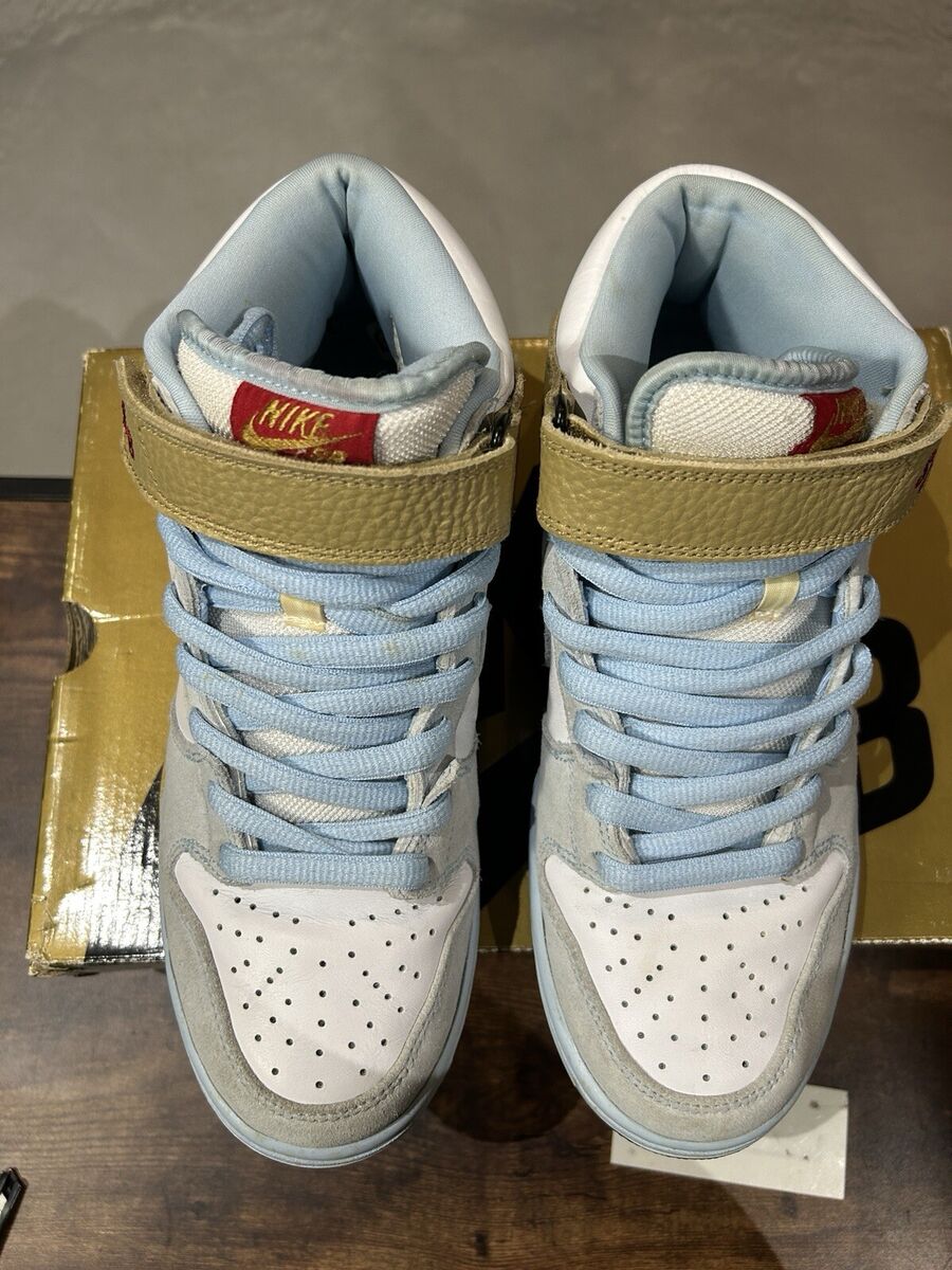 Size 9 Nike SB Dunk Mid Pro “Clubber Lang” Mr. T 314383-141 Size 9 Nike SB Dunk Mid Pro “Clubber Lang” Mr. T 314383-141